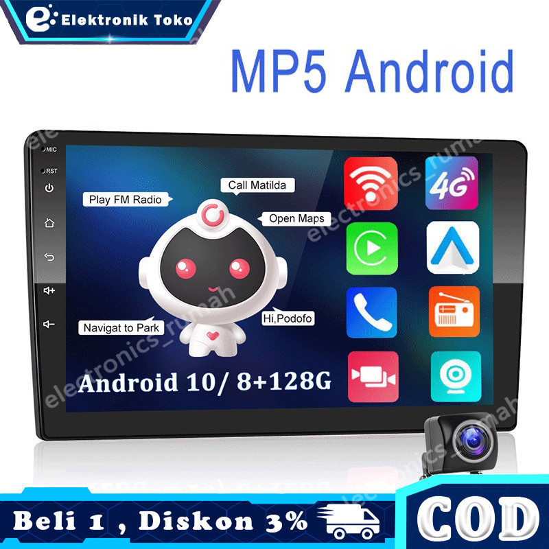 7 INCH Car Android 12 Navigation 2+32G/4G+32G IPS Screen Head Unit For ...