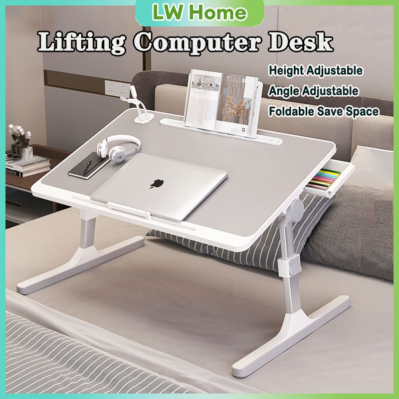 Foldable table mini computer bed table desk anti-slip table portable ...
