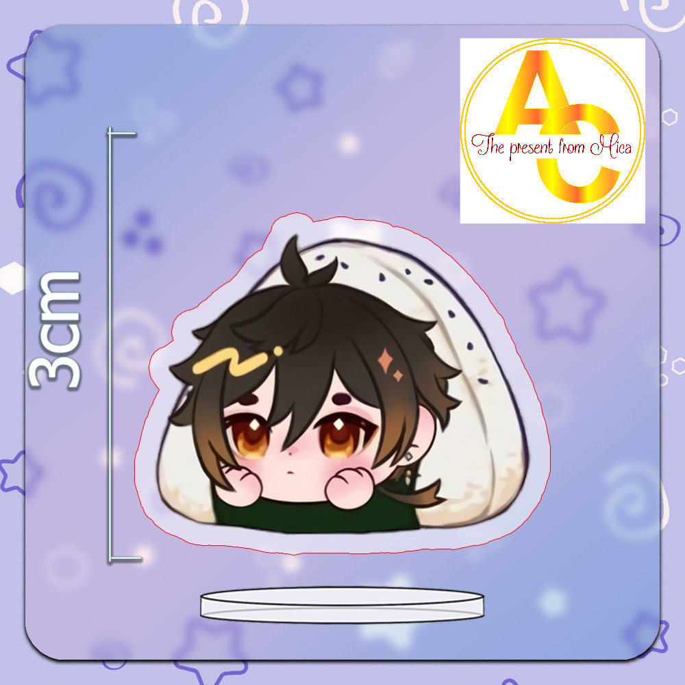 (3CM) Standee GENSHIN IMPACT ver Rice Standee Model In acrylic chibi In ...