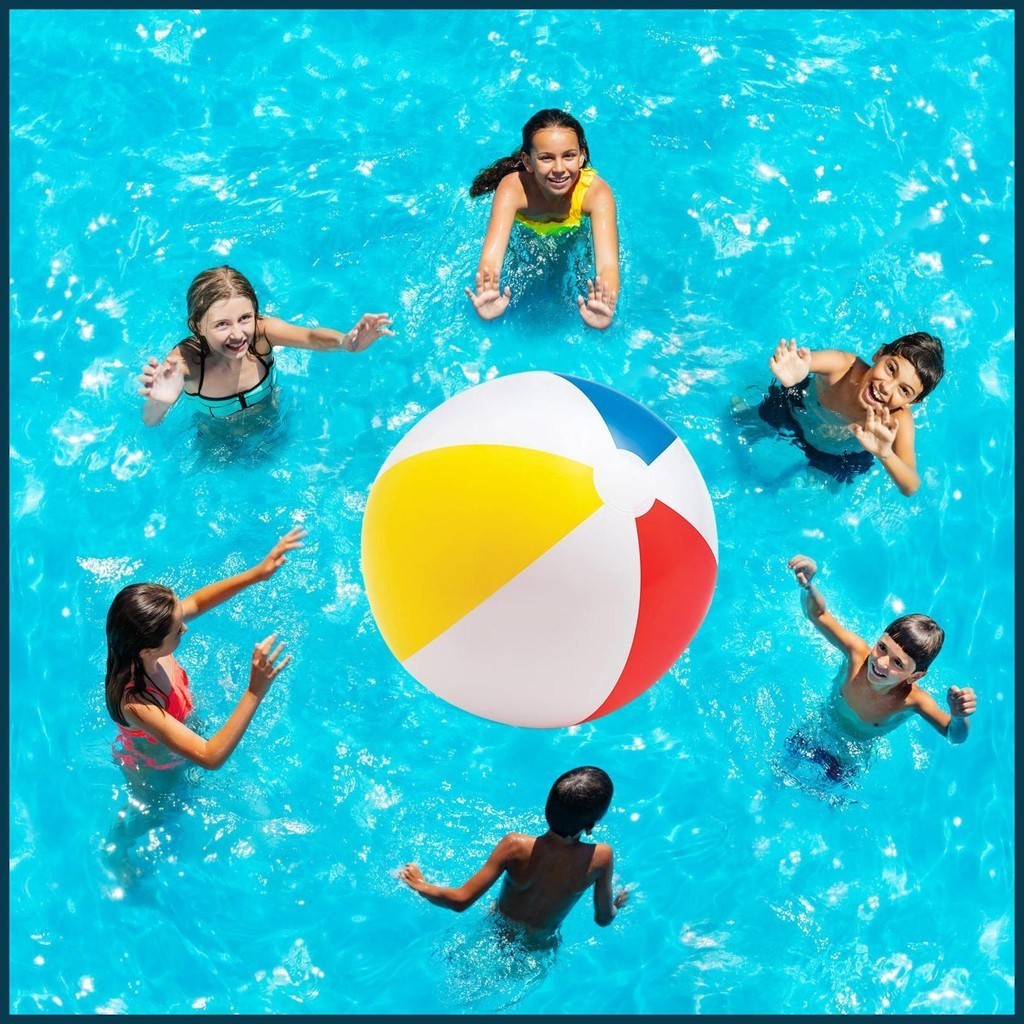 Beach Balls For Pool Inflatable Beach Balls In Vibrant Rainbow Color ...