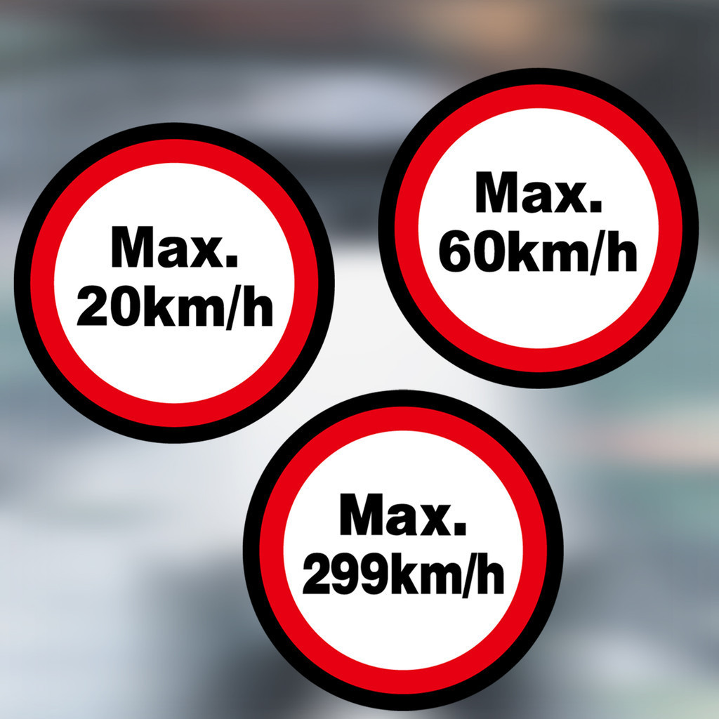 JDM Reflective Sticker Speed Limit Small Sign Motorcycle Electric ...