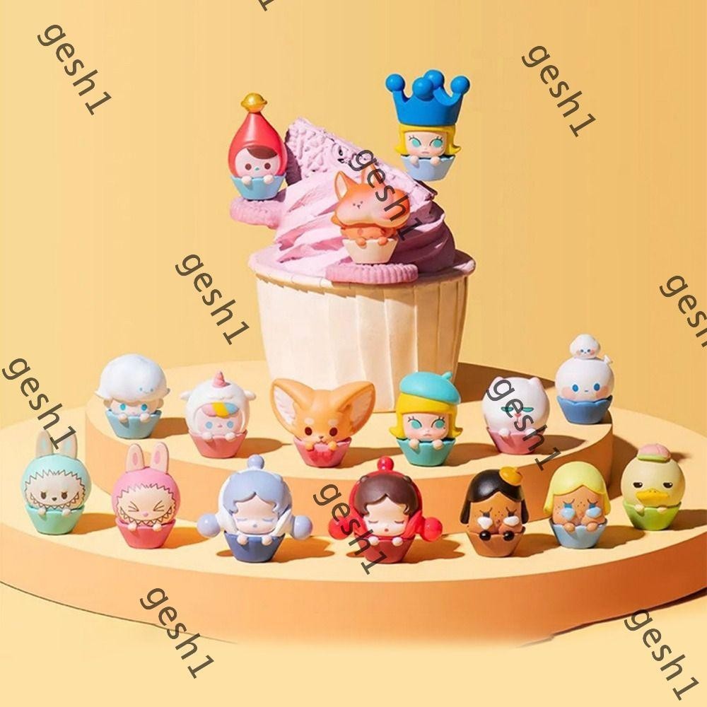 GESH1 Box, Labubu Skullpanda Lavender Soap Bubbles Anime Cartoon Figure ...