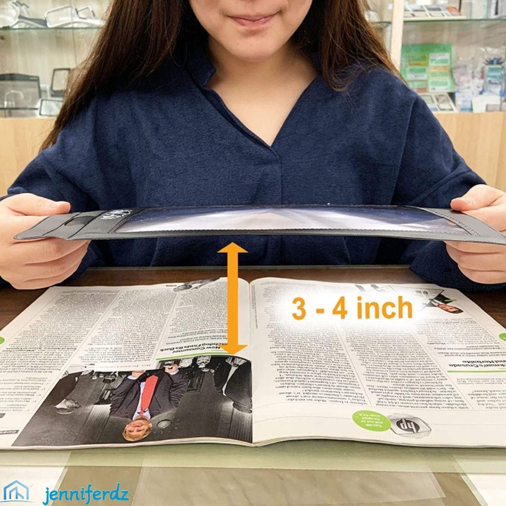 JENNIFERDZ Large Sheet Magnifier, A4 Lenses 3X Magnifying Glass ...