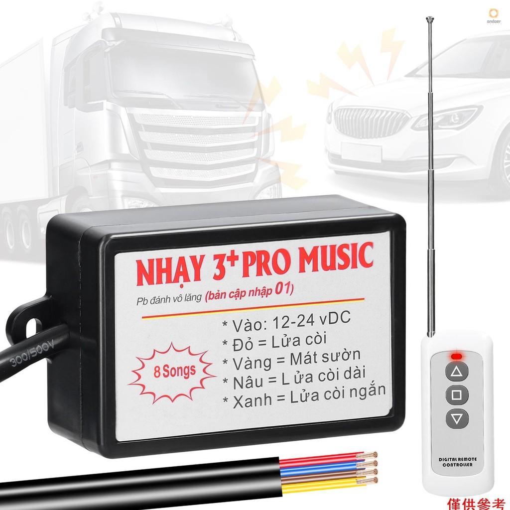 Ado)Car Horn Controller Electric Horn Speaker Sound Control Unit with 8 ...