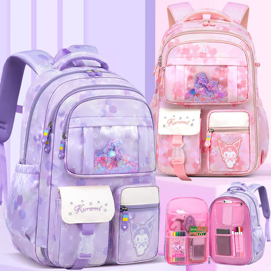 BBD Sanrio Kuromi School Bag Kids Students Backpack HMB224 Beg Sekolah ...