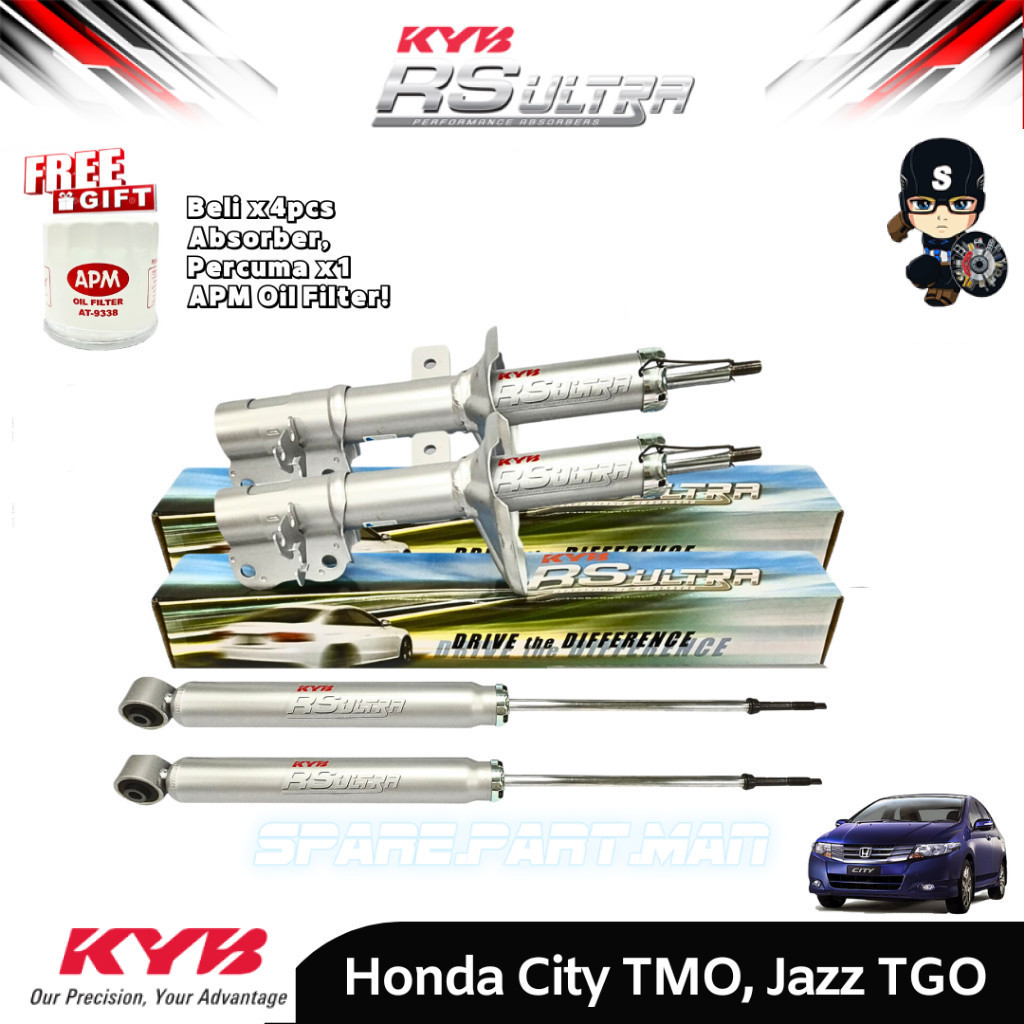 KYB RS ULTRA ABSORBER FRONT / REAR HEAVY DUTY CITY GM2 TMO ( 08-2013 ...