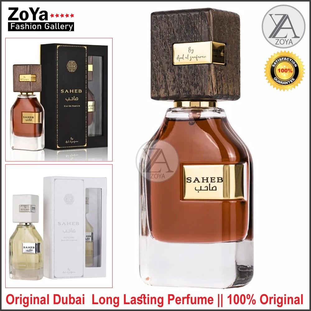 SAHEB Saheb Intense LATTAFA Perfume Unisex EDP Original from Dubai 100ml Original 3D Sticker ...