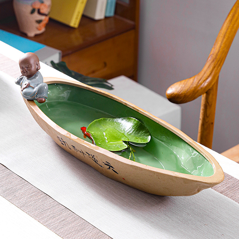 Periuk Bunga Tembikar Kasar Tanpa Glaze Gaya Zen Syiling Tembaga Desa ...