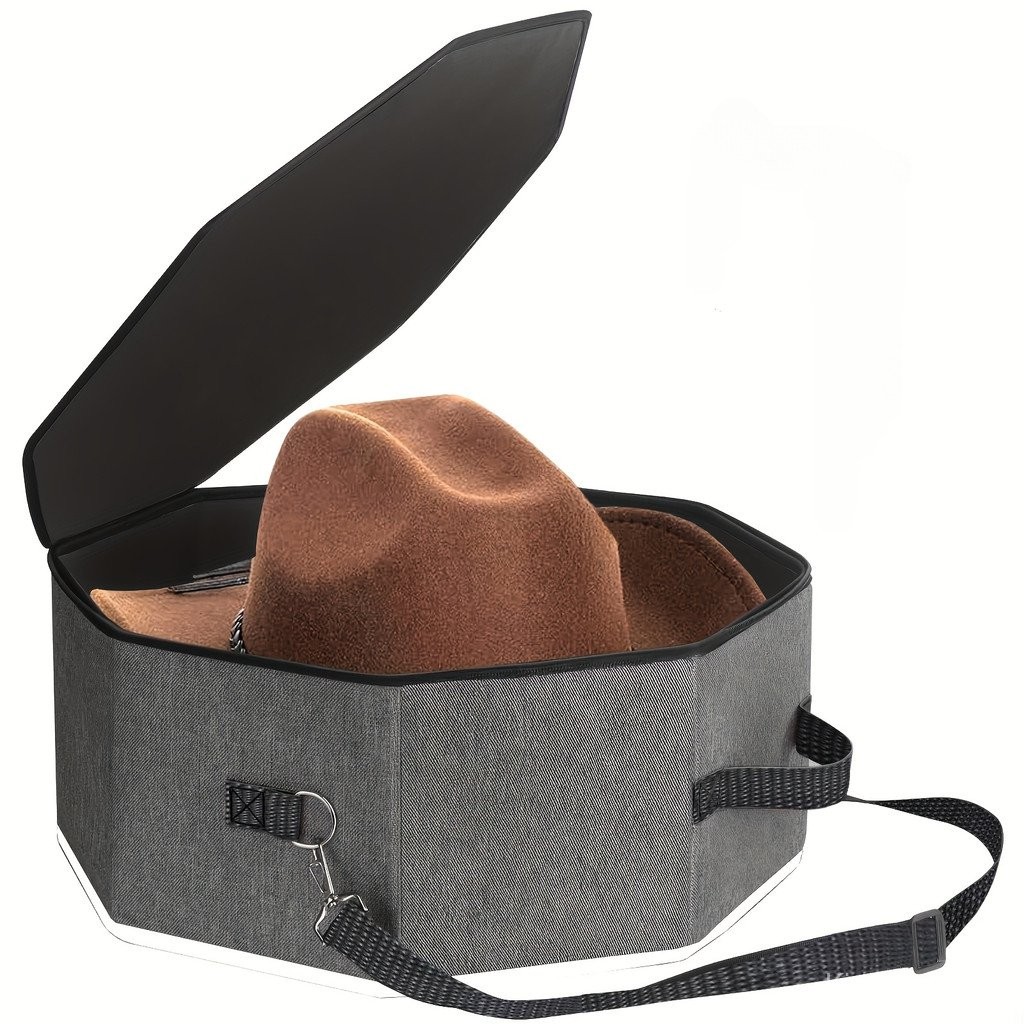 Large Capacity Foldable Hat Storage Box for Men Women, Cardboard ...