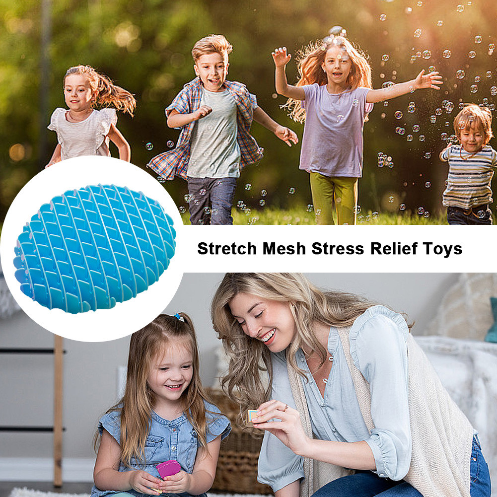 Sensory Deformable Plastic Shrapnel Decompression Worm Toy Colorful ...