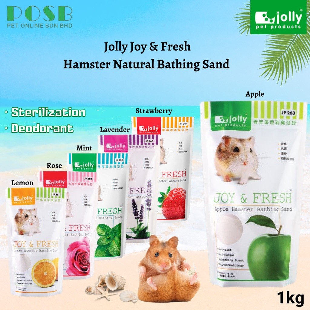 1kg Jolly Joy & Fresh Hamster Natural Bathing Sand / Pasir Mandi Hamster (JP260,JP261,JP262 ...