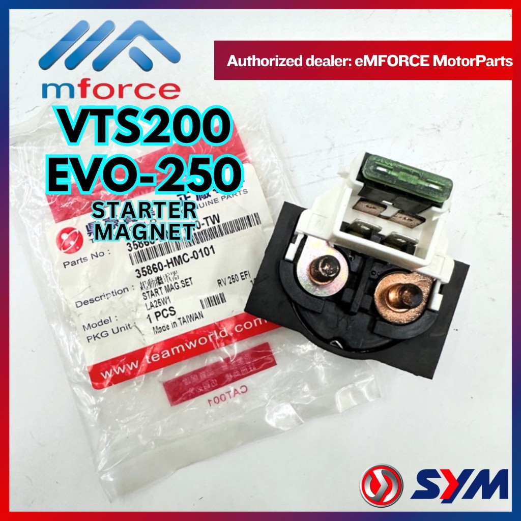 SYM VTS200 SYM200 VTS 200 EVO-250 EVO STARTER RELAY START MAG SET 35860 ...