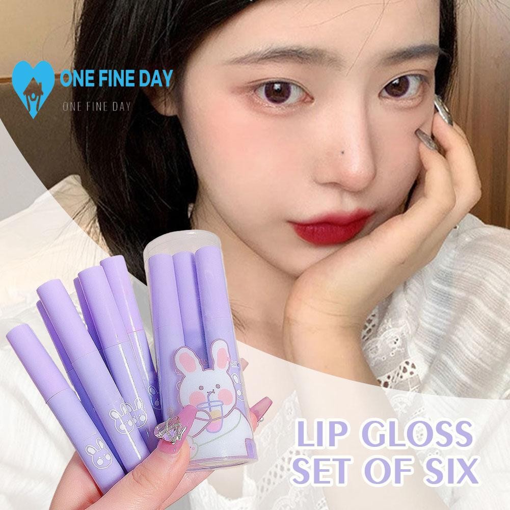 Set Matte Lip Mud Silky Matte Long Lasting Lip Moisture Gloss Glaze Lip ...