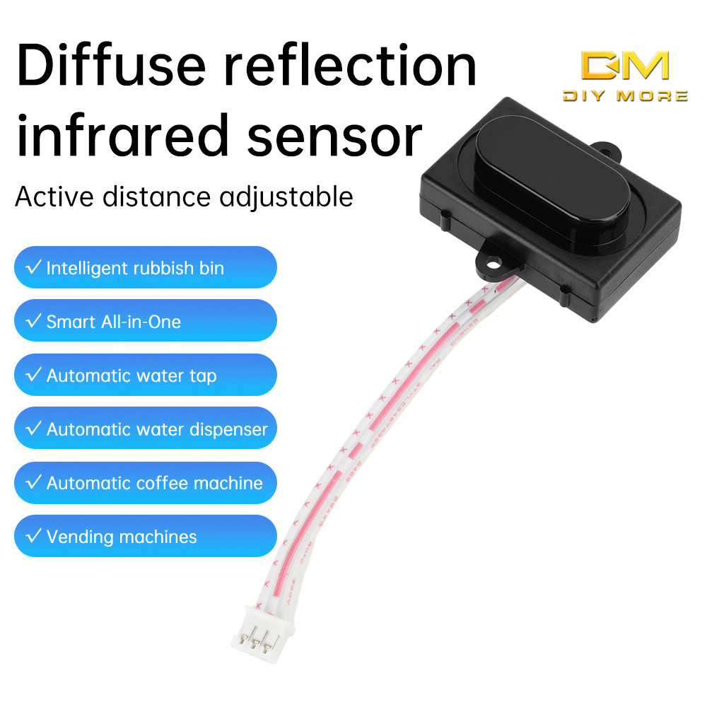 DIYMORE DC 5V diffuse reflection sensor infrared proximity switch ...