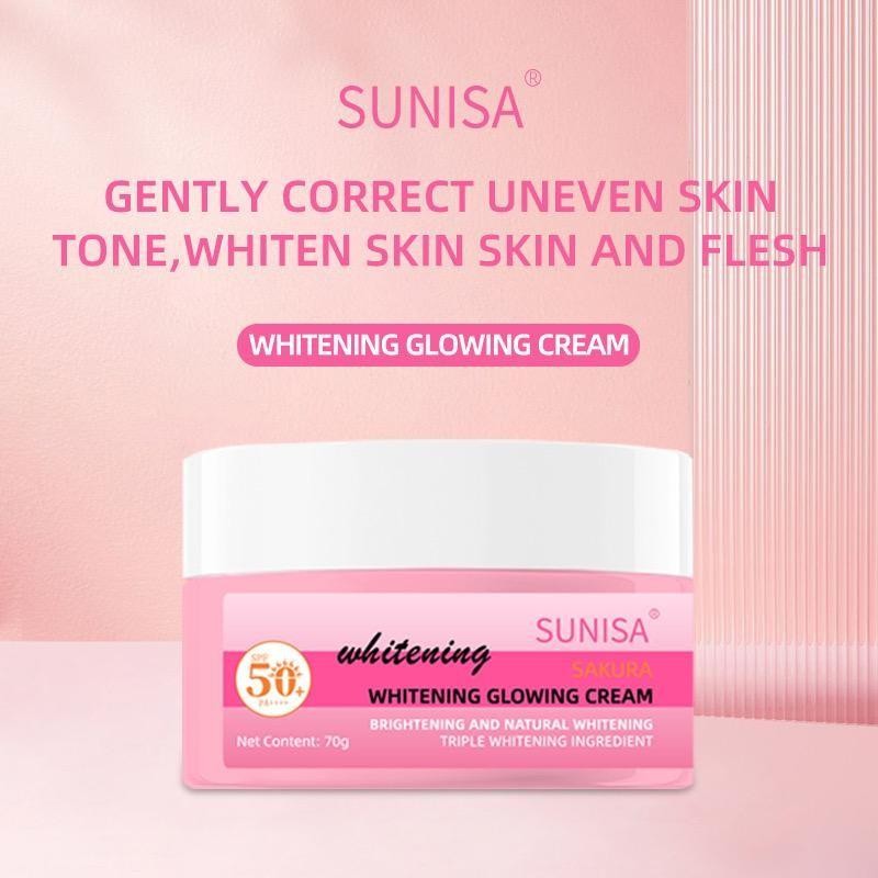 Sunisa Whitening Glutathione Arbutin Sakura Cream SPF50 Face Body Skin ...
