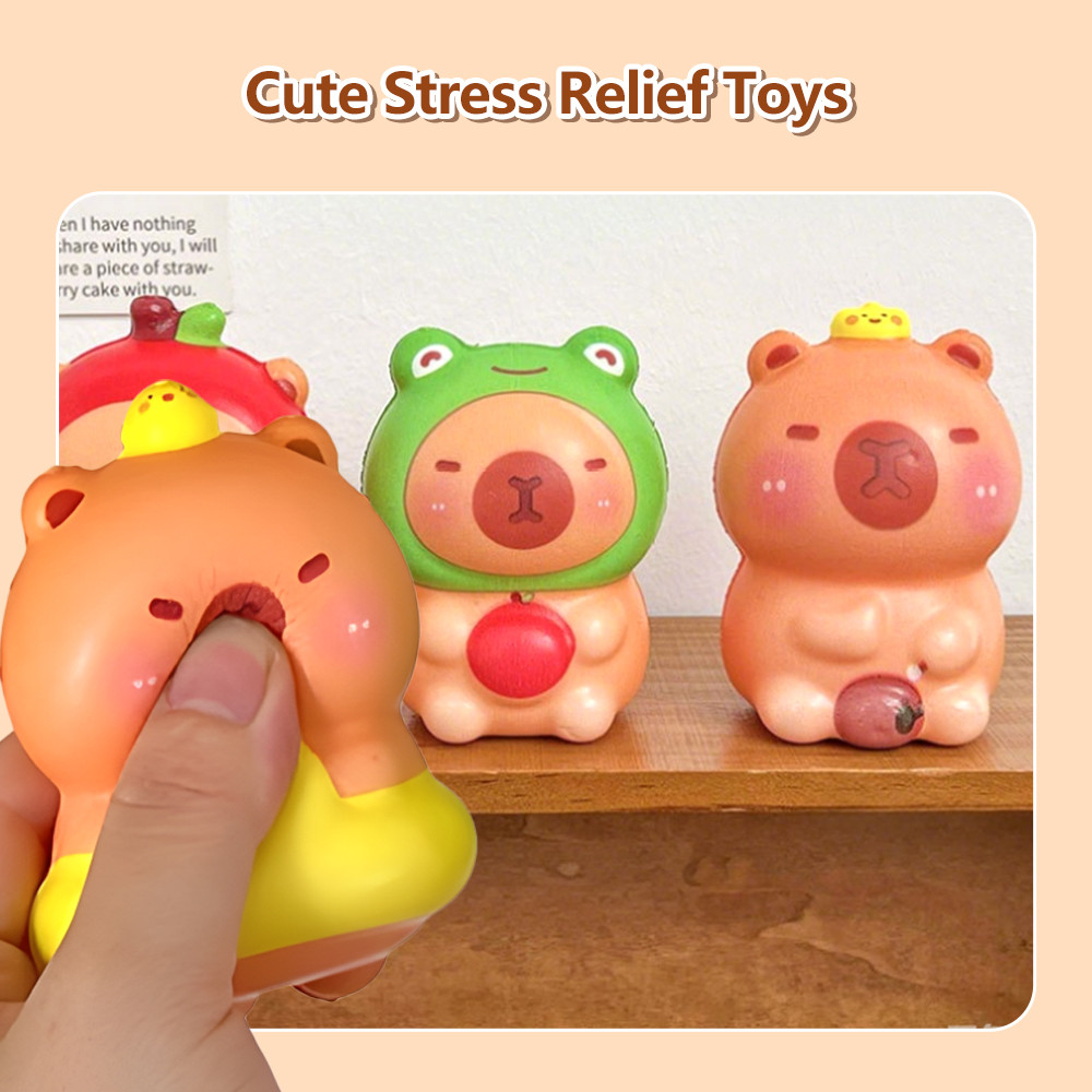 lakoe Capybara Slow Rebound Squishy Capybara Squeeze Decompression Toys ...