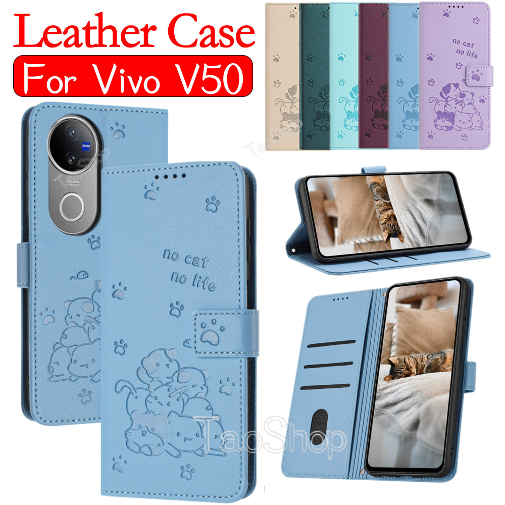 Flip Leather Phone Case For Vivo V50 Lite V50Lite V 50 VivoV50 Lite ...