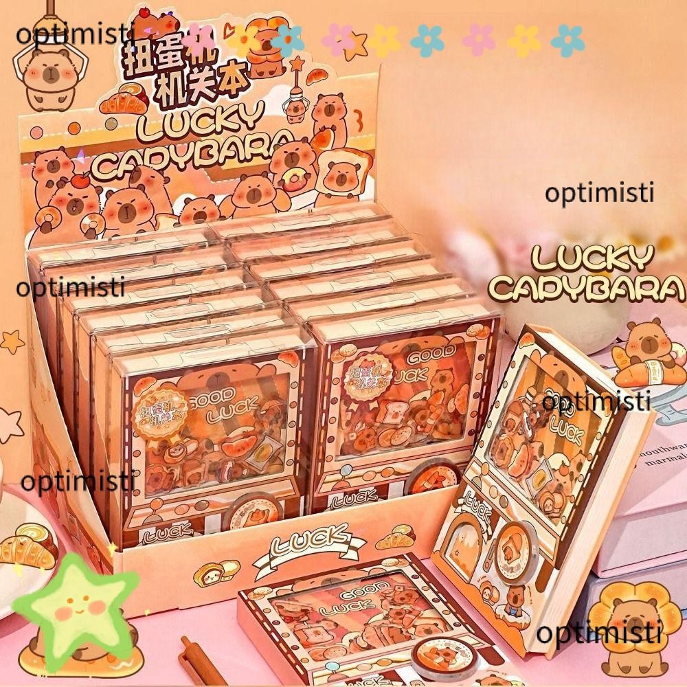 OPTIMISTI Notebook, Cute Capybara Stationery Accessories Cartoon Diary ...