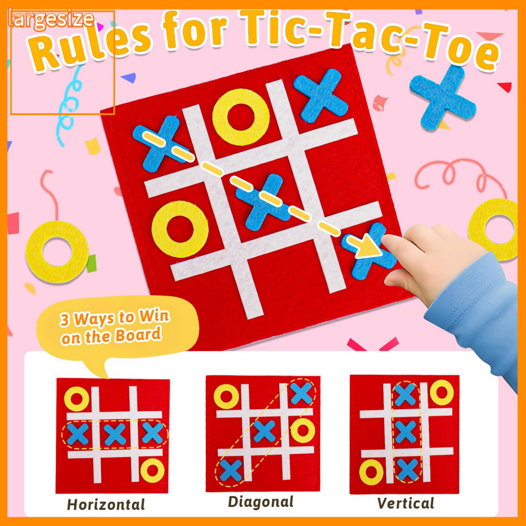 largesize| Portable Xo Board Game Xo Board Game Set Mini Xo Felt Board ...