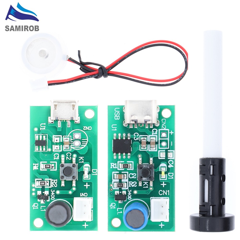 USB Mini Humidifier DIY Kits Mist Maker and Driver Circuit Board Fogger ...