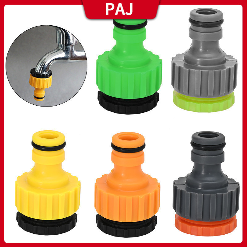 Garden Hose Quick Connector 1/2 3/4 1" Pipe Coupler Stop Water ...