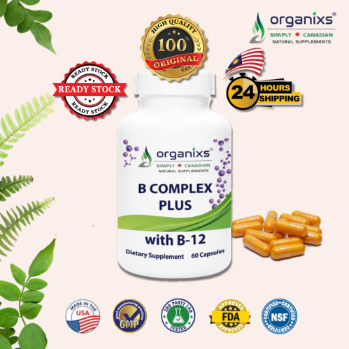 Organixs Canada B-12 Complex Plus Complete B Vitamins supports Energy ...