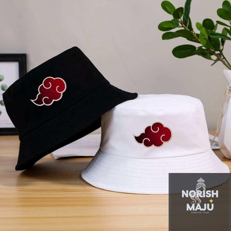 FQusefulTeam Anime Naruto Akatsuki Clouds Uchiha Family Logo Bucket Hat ...