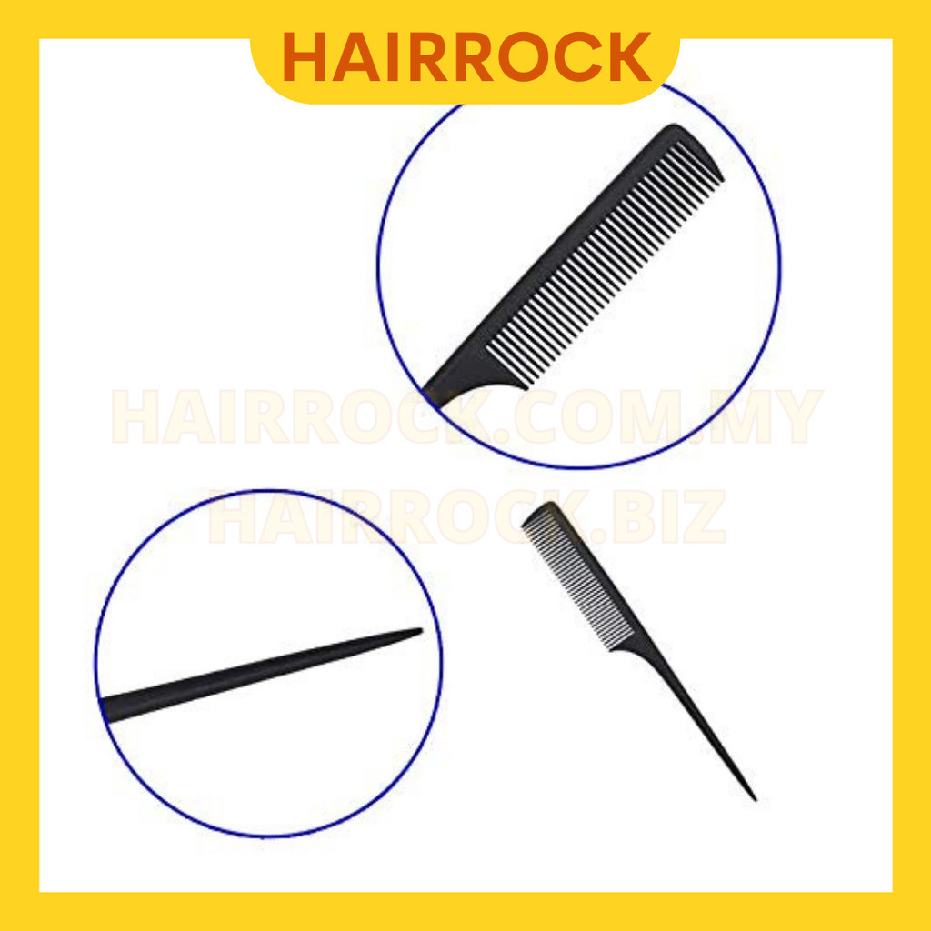 Anti-static Bakelite Rat Tail Comb Tool for Back Combing, Root Teasing ...