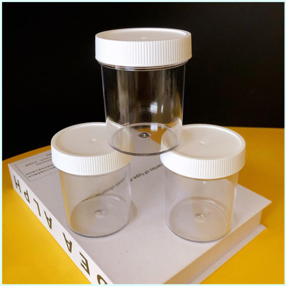 Plastic Storage Jars With Screw-on Lids Refillable Pots Makeup Balm ...
