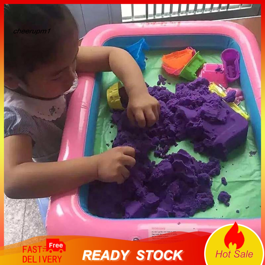 CHEER Funny Kid Square Inflatable Elevated Large Sandbox Tray Castle ...