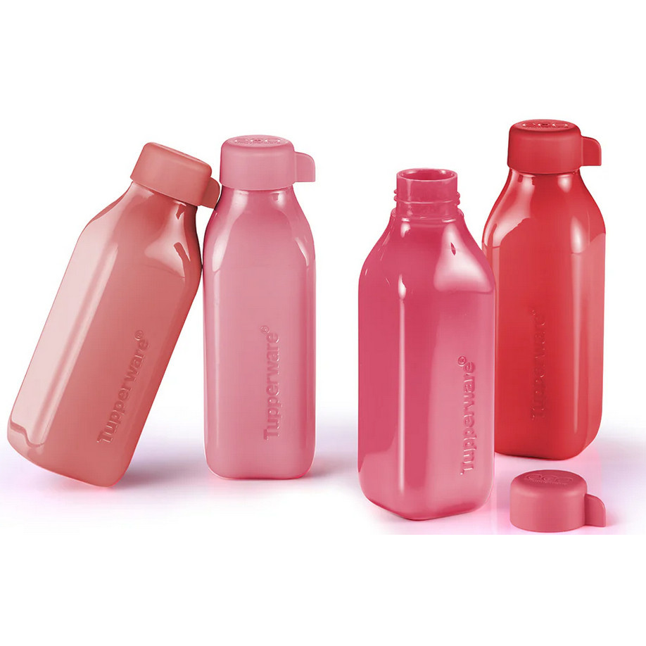 TUPPERWARE Square Eco Bottle (4) 500ml (Red and Limited Edition 2024 ...