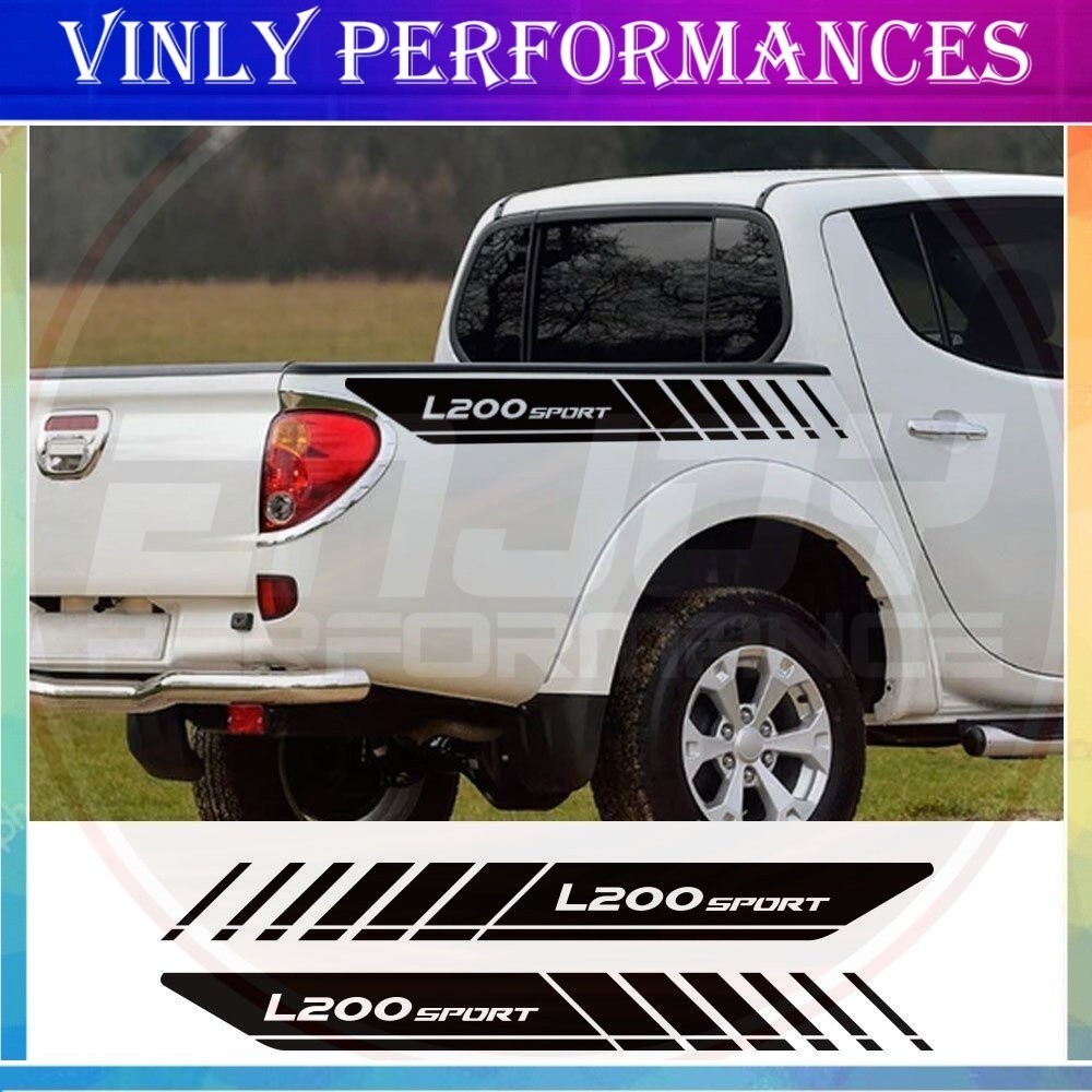 Fashion racing stripes after car sticker pickup trunk side sticker to ...