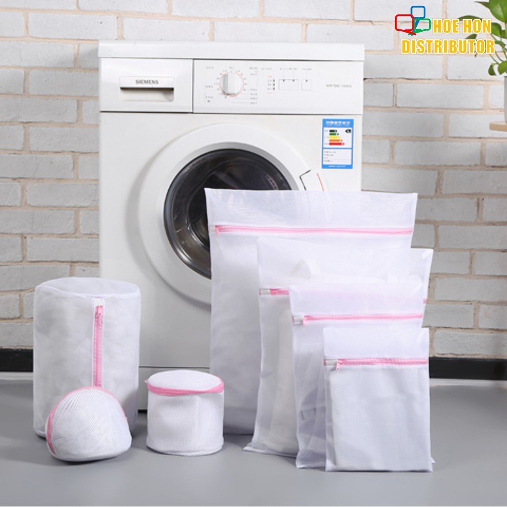 Extra Fine Mesh Laundry Bag 1pc Washing Machine Zip Net Beg Dobi ...
