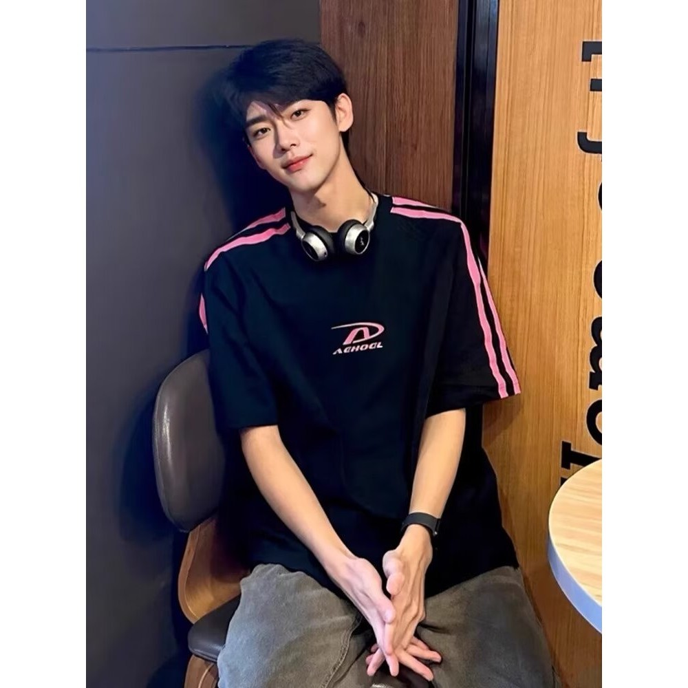 American High Street Half-Sleeved t-Shirt Men Women oversize Summer ...