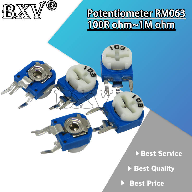 20pcs/lot New Style RM063 Fine-Tuning Potentiometer Adjustable Resistor ...