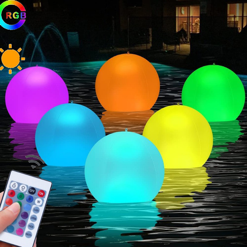 1PC Solar Floating Ball Light, Swimming Pool Light, Waterproof Lawn ...