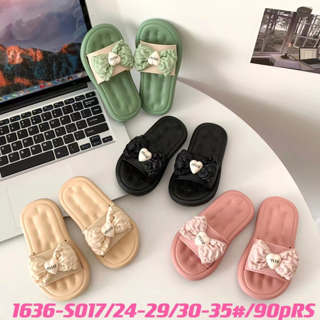 Kasut Raya Ribbon Kasut Budak Perempuan Cute Comfortable Indoor Girls ...