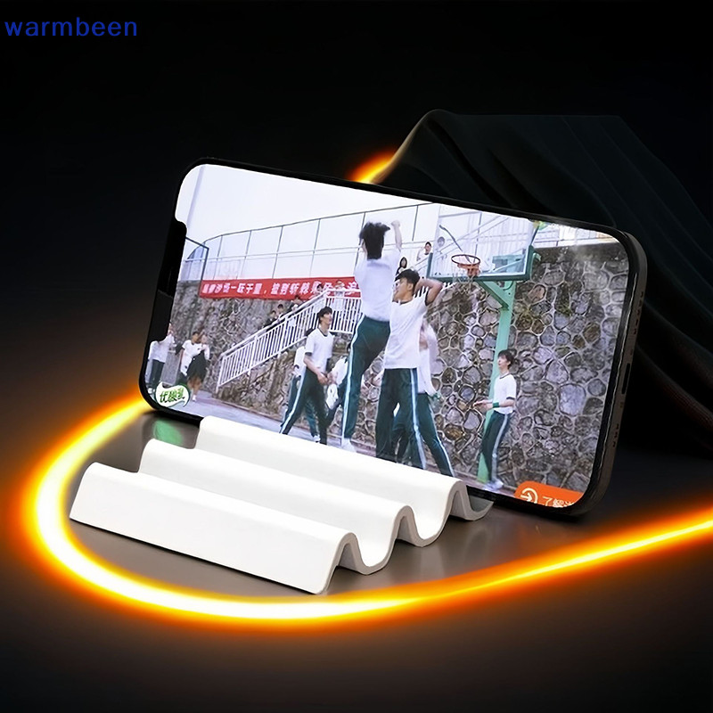 (warmbeen) Wave Shaped Phone Holder Desktop Holder Can Be Used For ...
