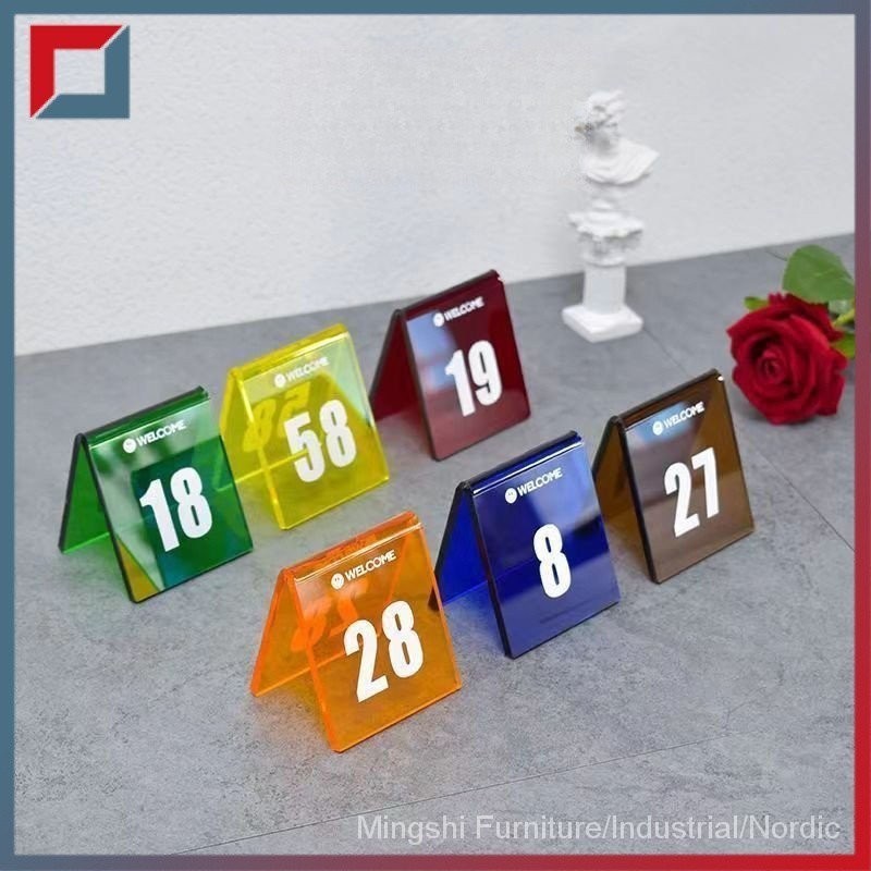 Instagram style color transparent acrylic L-shaped vertical sign bar ...
