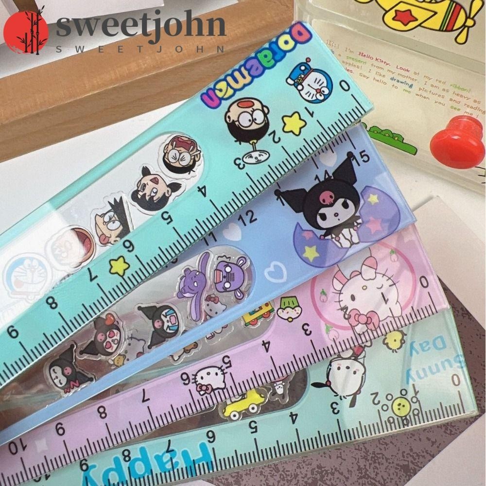 SWEETJOHN Straight Ruler, Cute Kuromi Shaking Toys Ruler, Decompression ...