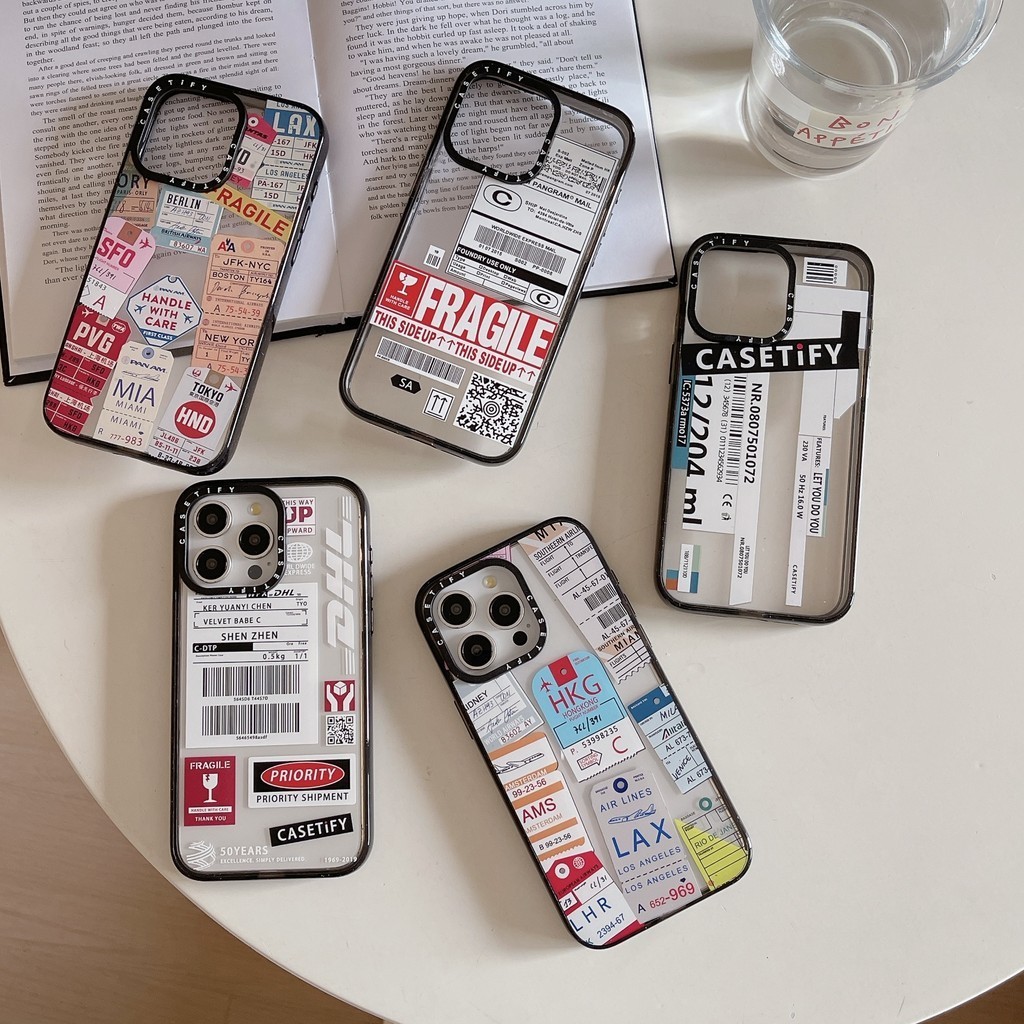 Boarding Pass Label Magnetic Casetify Phone Case for iPhone 16 15 14 13 ...