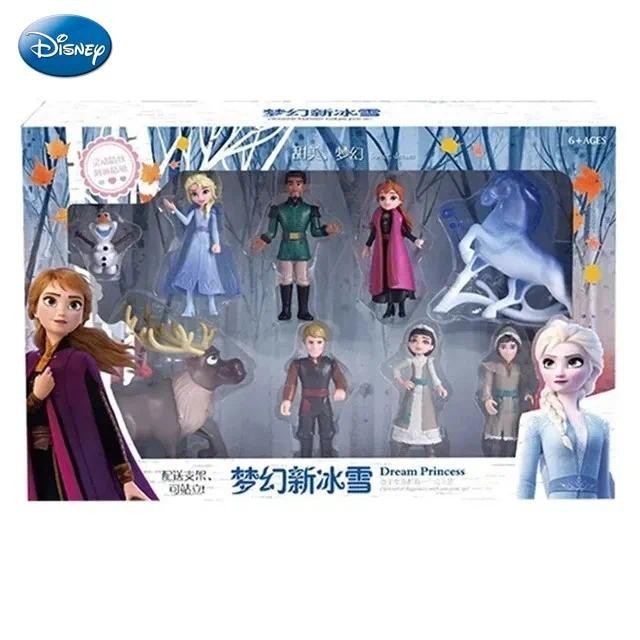 Disney Anime Frozen 2 Snow Queen Elsa Anna Pvc Action Figure Olaf ...