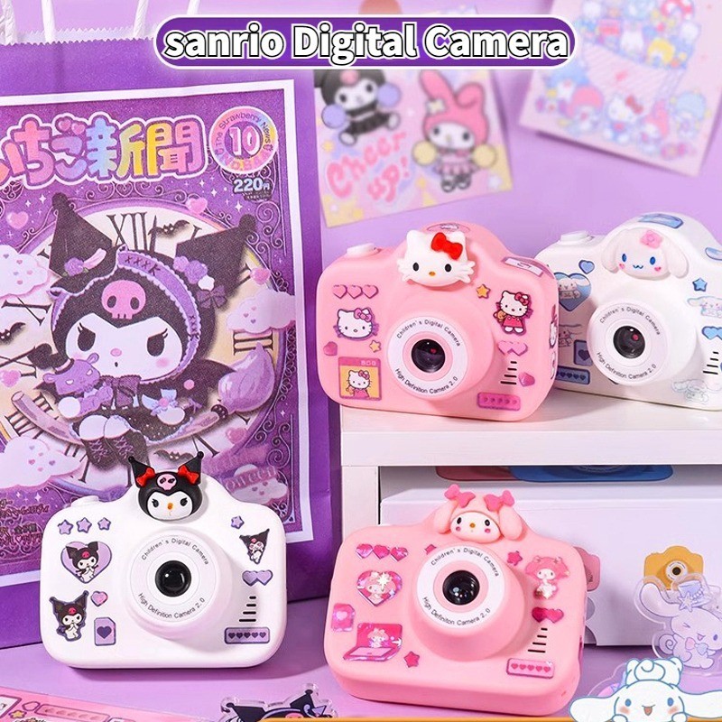 2024 New Sanrio Kuromi Children's Digital Camera HD Camera Cinnamoroll ...