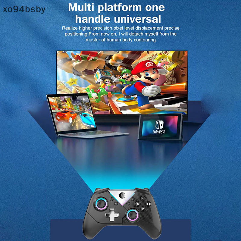 xo94bsby RGB Wireless Game Console Hall Joy Controller Programmable ...