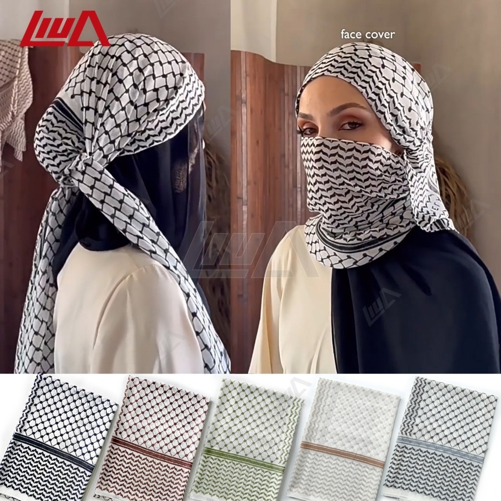 kufiya palestine Arabic Turban Hijab, Islamic Traditional Costumes ...