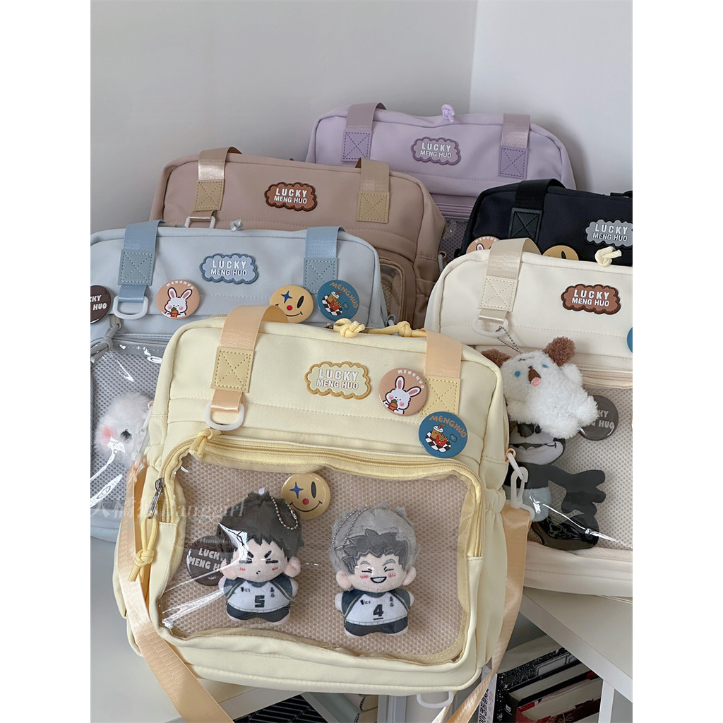 Ita Bag Kawaii Multi-color Backpack Cute Anime Badges DIY Shoulder ...
