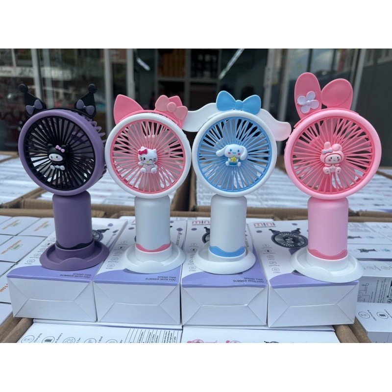 Mini Rechargeable Handheld Fan USB Cartoon Children'S Portable Silent ...