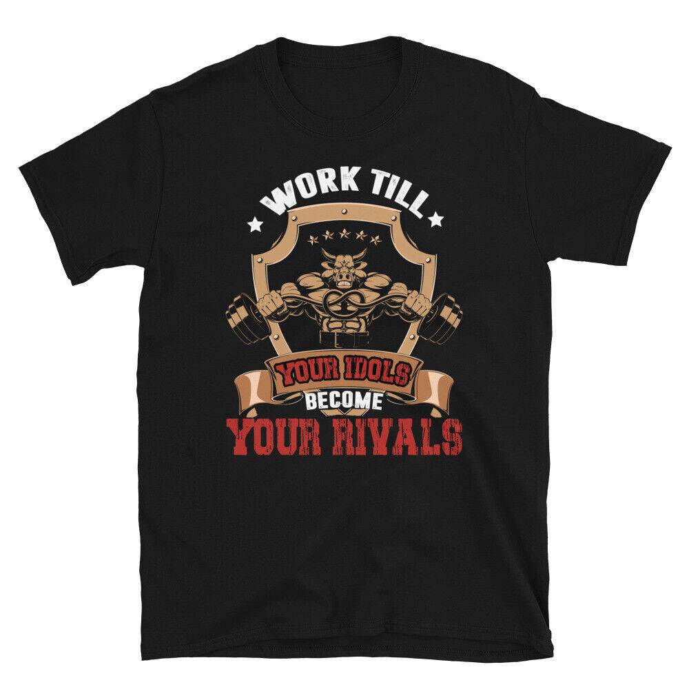 Your Idols Your Rivals Bodybuilding Gym Fitness Muscle T-Shirt | Shopee ...