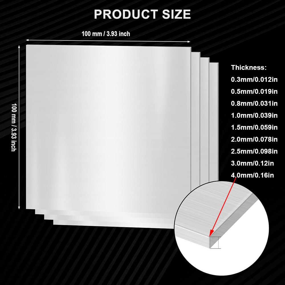 100X100mm Titansium Sheet Titansium Titans Ti Alloy GR2 Ti Sheet Plate ...