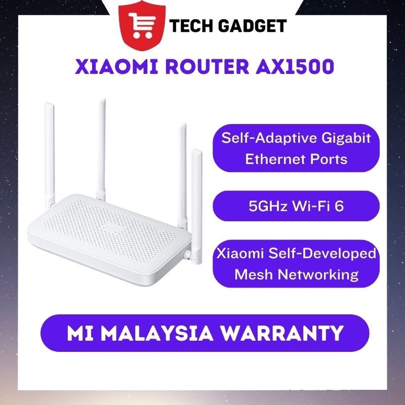 Xiaomi Router AX1500 | Self-Adaptive Gigabit Ethernet Ports | 5GHz Wi ...